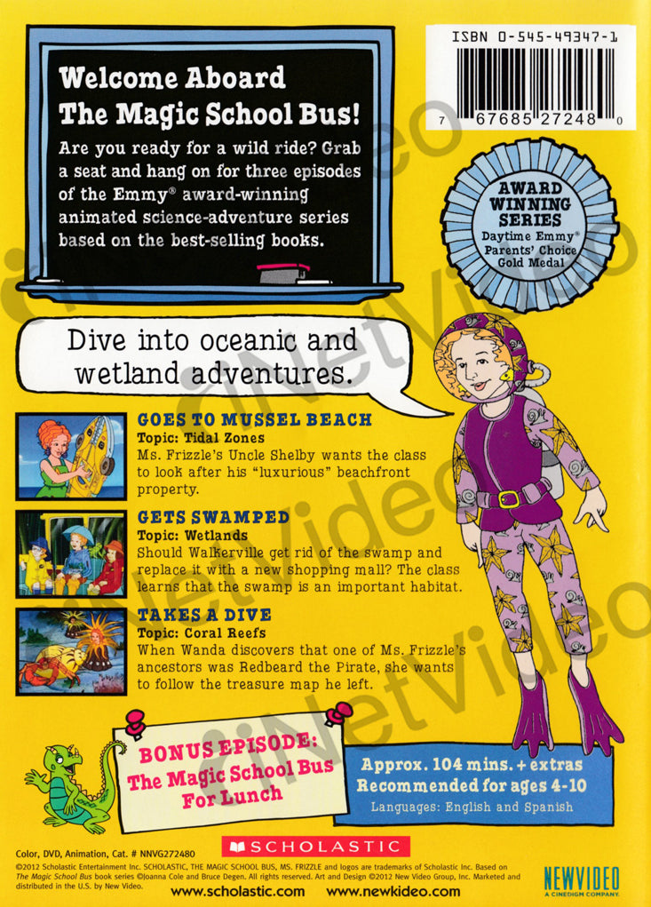 The Magic School Bus - Takes a Dive on DVD Movie