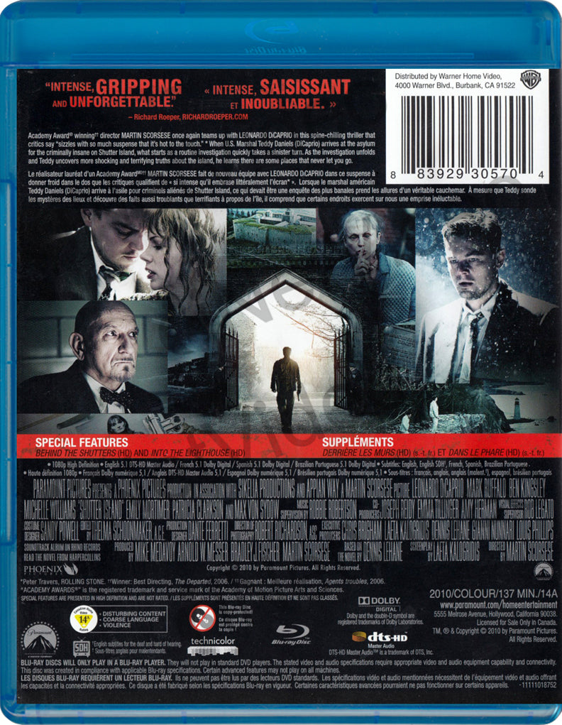 Shutter Island (Blu-ray) (Bilingual) on Blu-Ray Movie