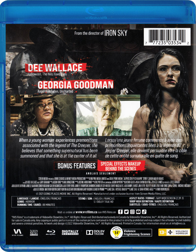 Jeepers Creepers: Reborn (Blu-ray) (Bilingual) on Blu-ray Movie