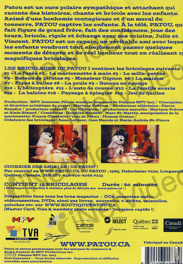 Les Bricolages De Patou 1 on DVD Movie