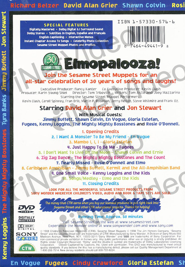 Elmopalooza! (Sesame Street) on DVD Movie