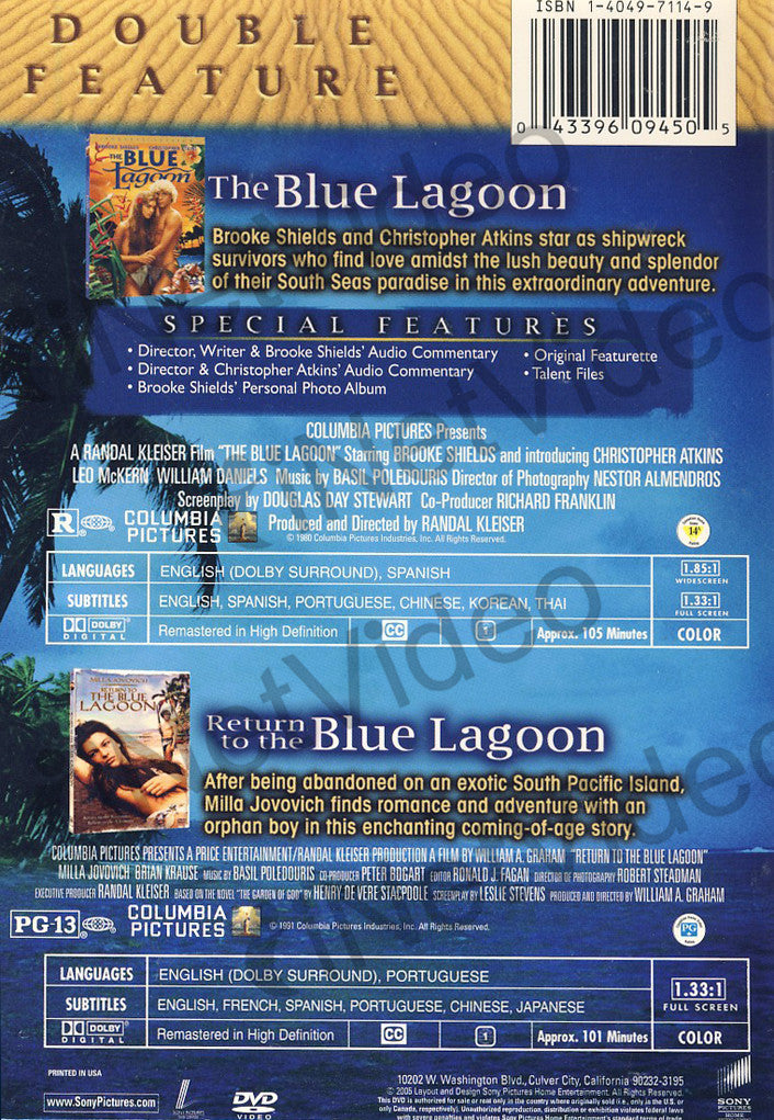 Return To The Blue Lagoon Poster