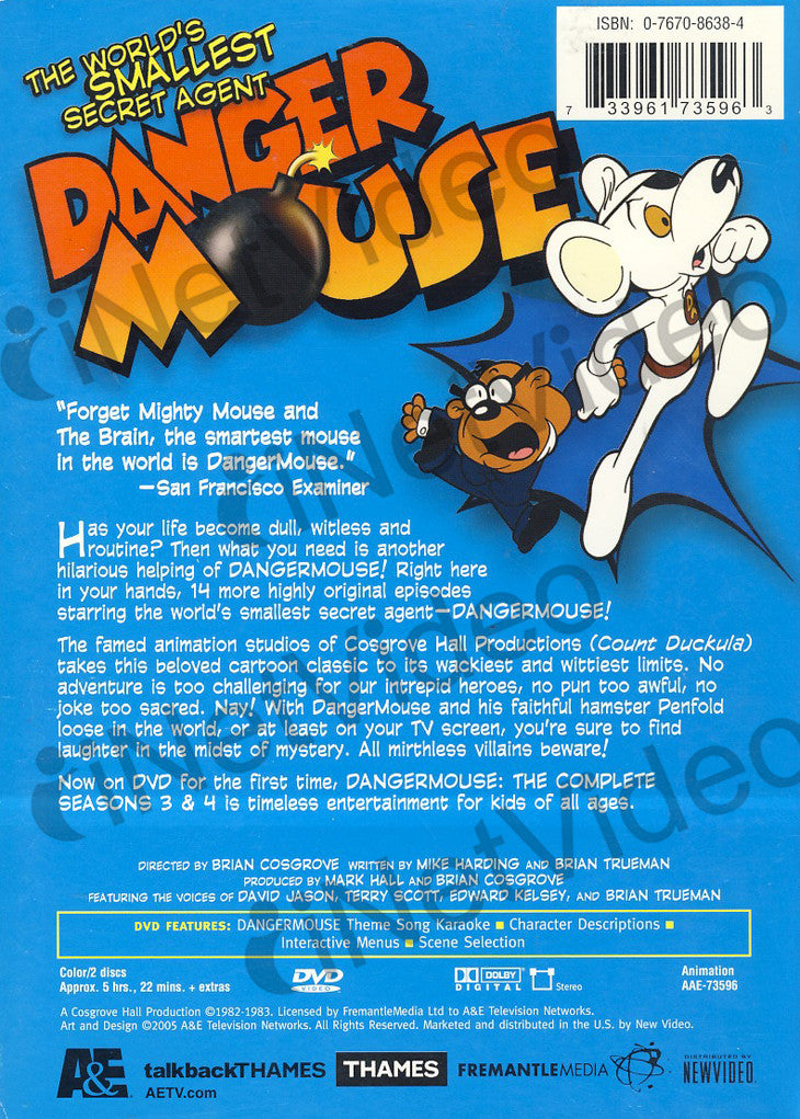 Danger Mouse - The Complete Seasons 3 And 4 on DVD Movie