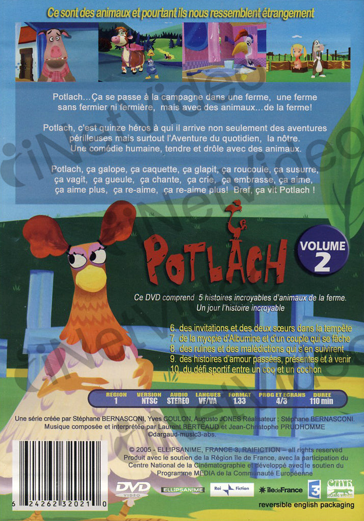 Potlach - Vol.2 (French Cover) on DVD Movie