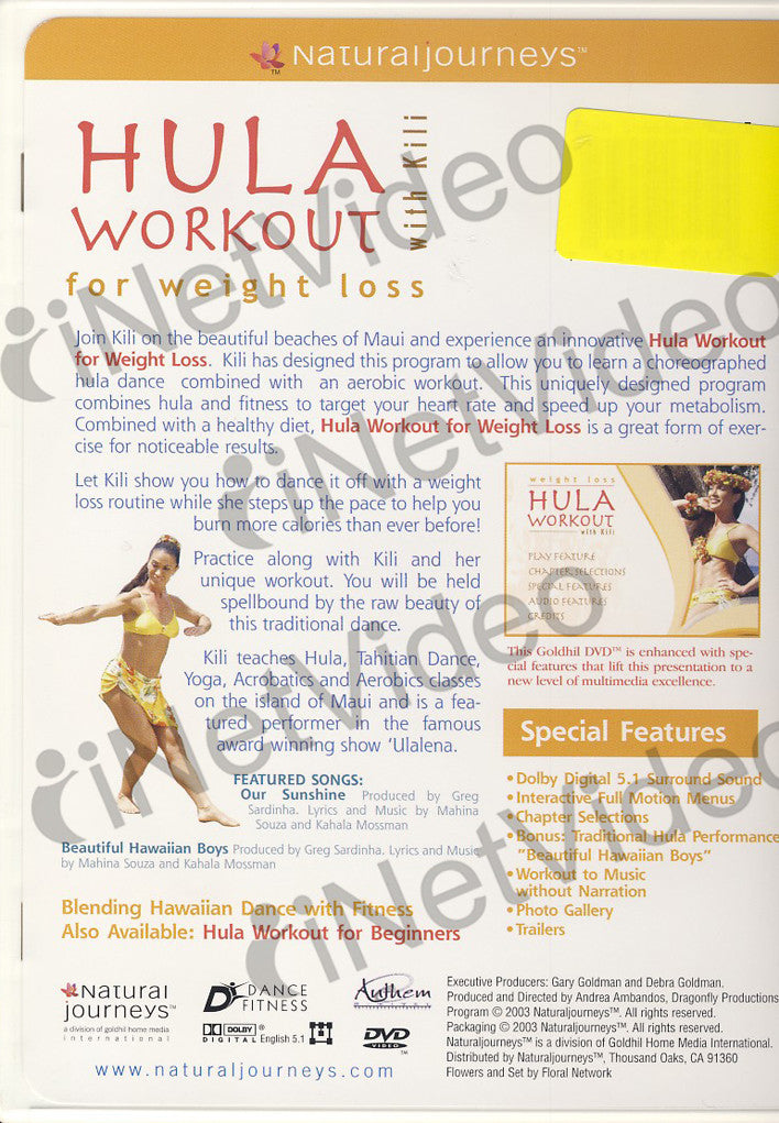 Island Girl - Kili - Hula Workout for Weight Loss on DVD Movie