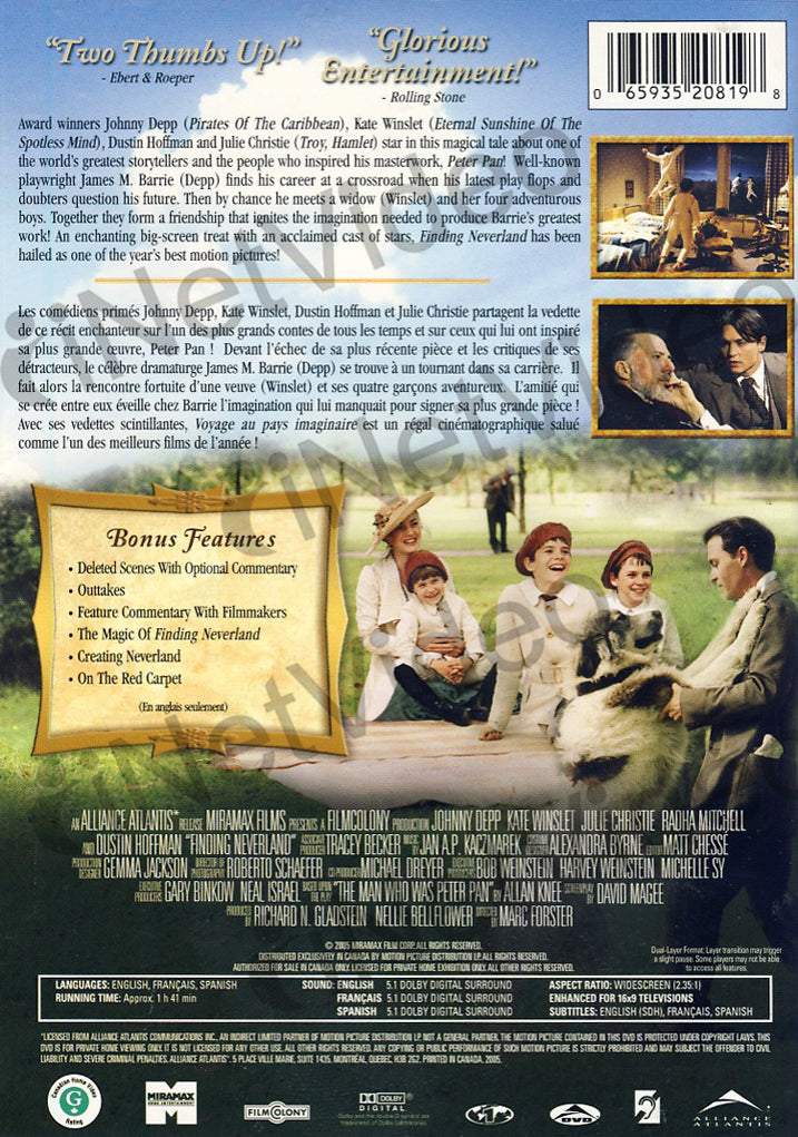 Finding Neverland Poster