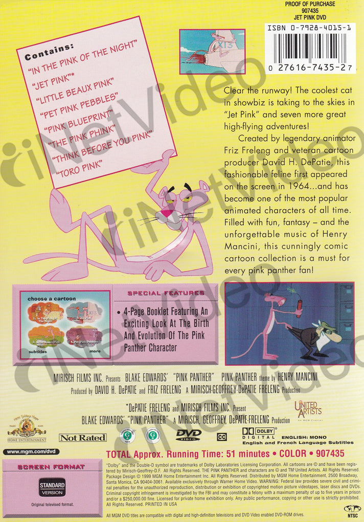 The Pink Panther Cartoon Collection - Jet Pink on DVD Movie