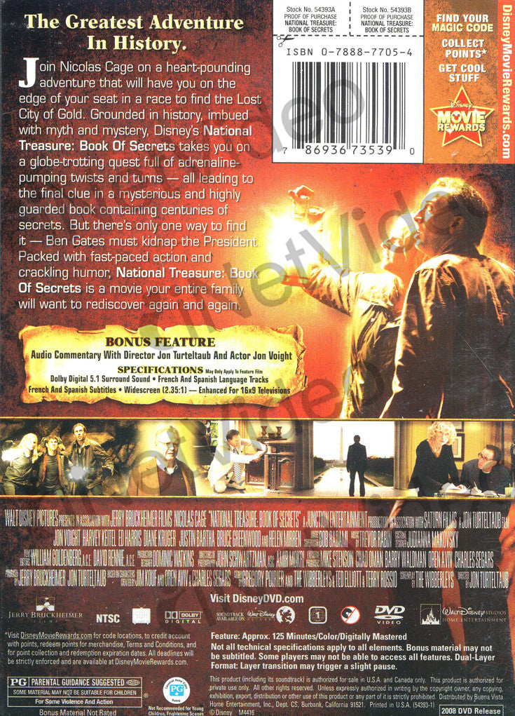 National Treasure Dvd
