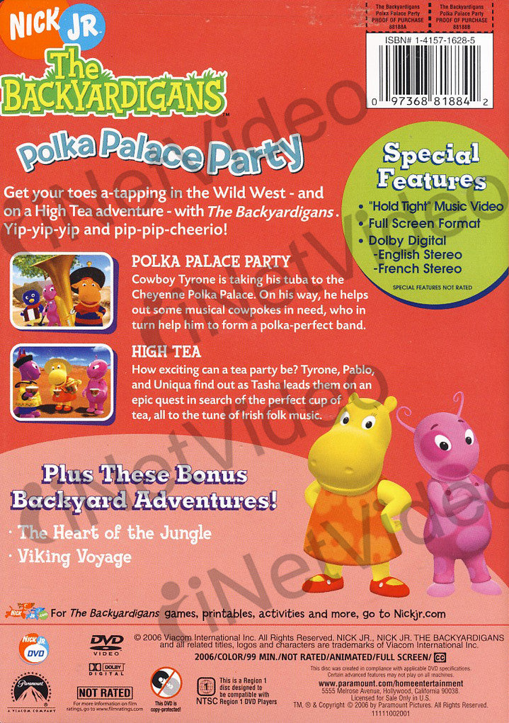 The Backyardigans Polka Palace Party Dvd