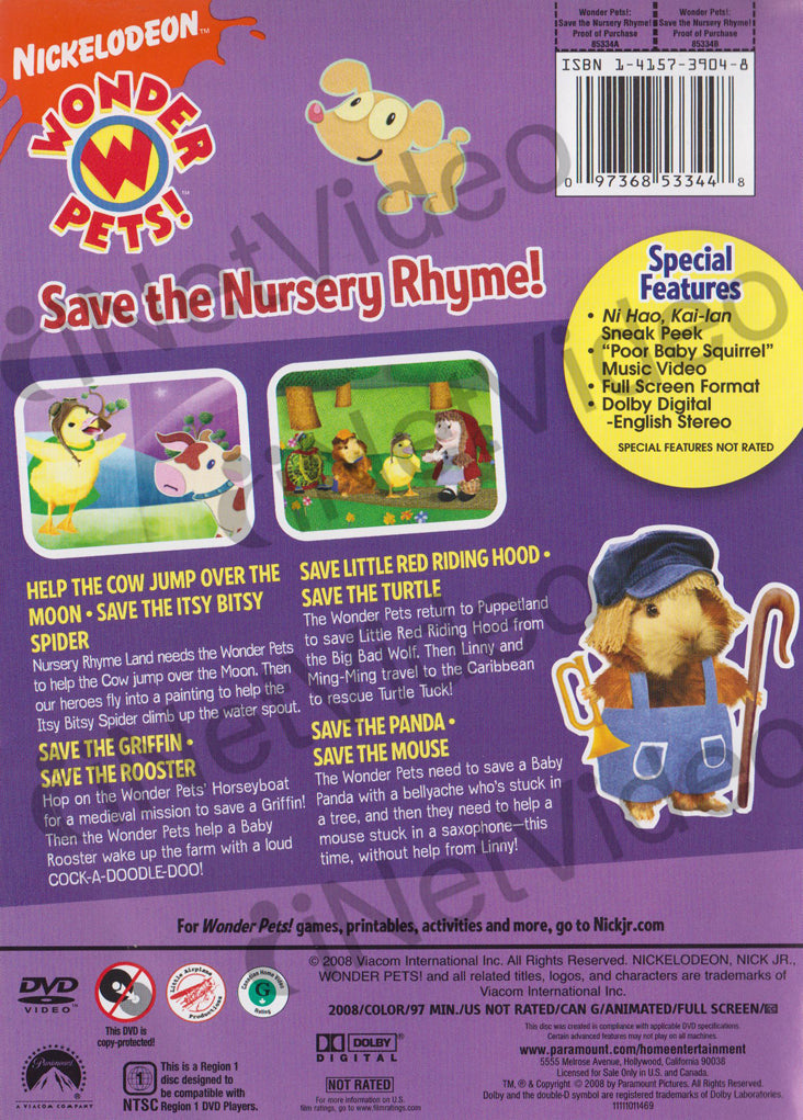 Wonder Pets Save The Wonder Pets