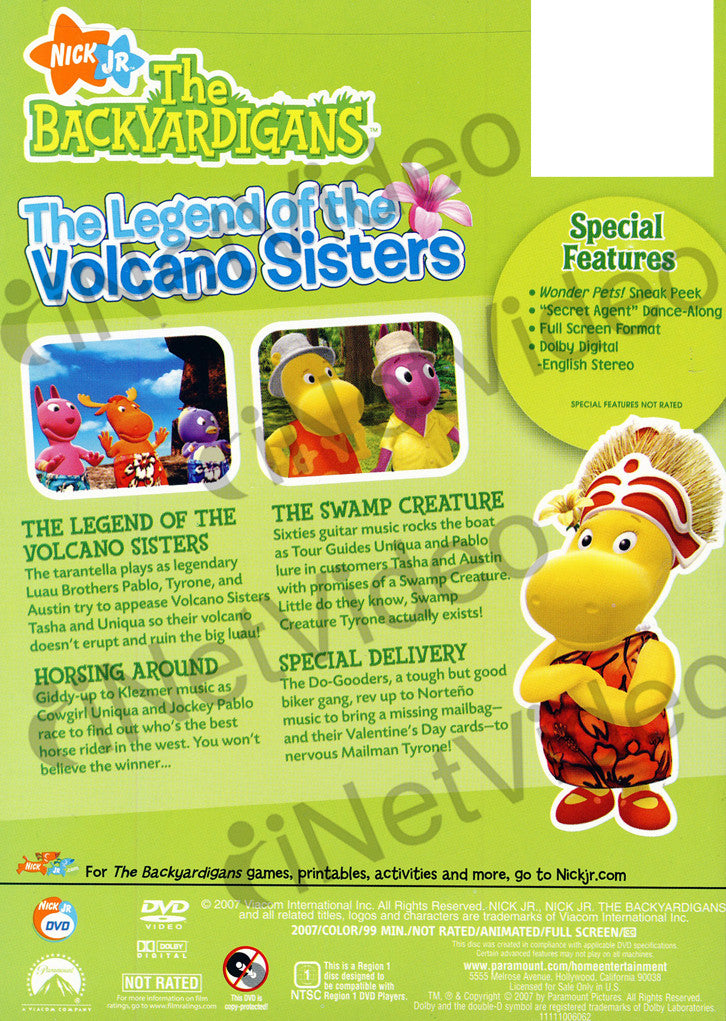 The Backyardigans The Legend Of The Volcano Sisters Dvd