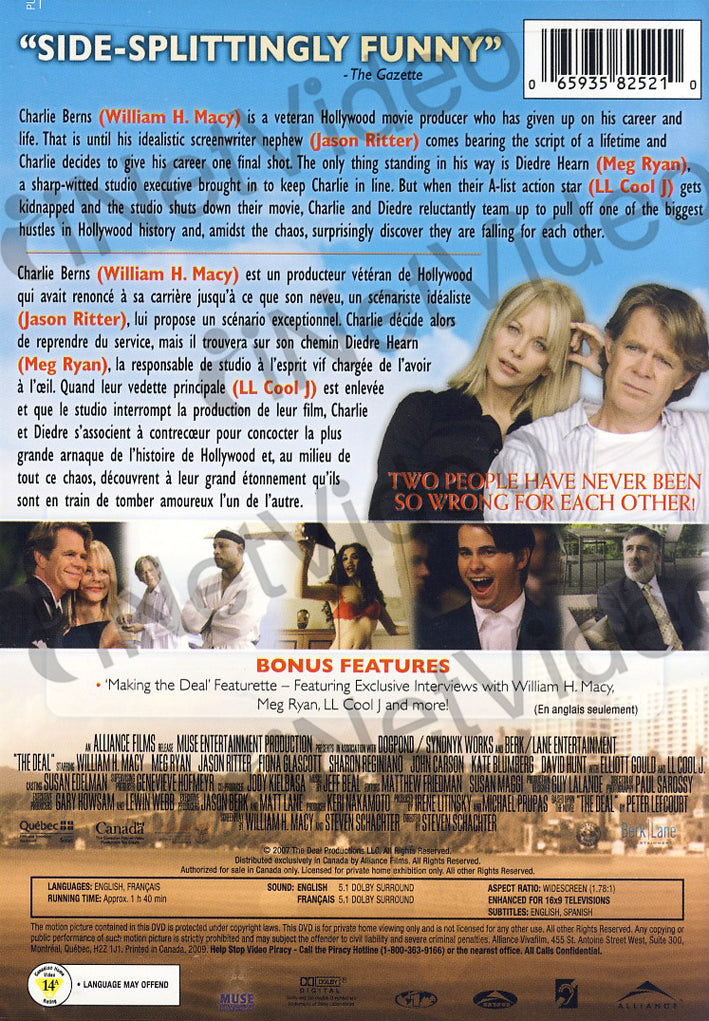 The Deal Meg Ryan Bilingual On Dvd Movie