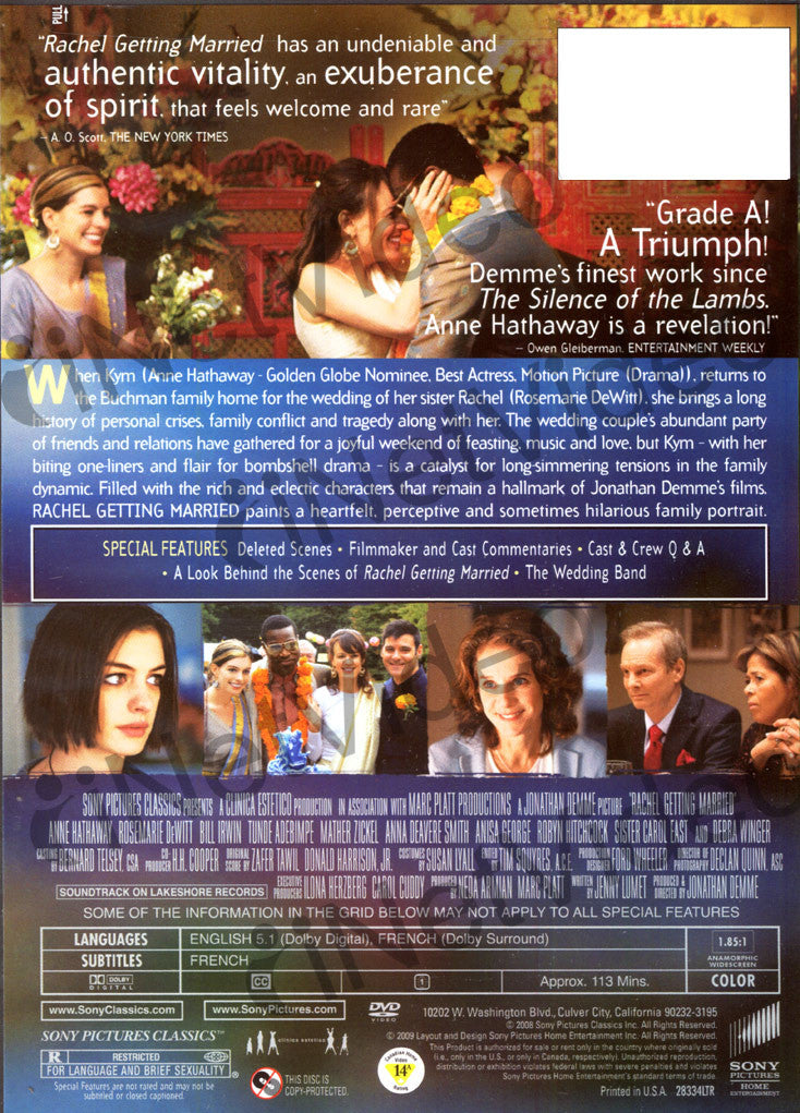 Rachel Getting Married Poster