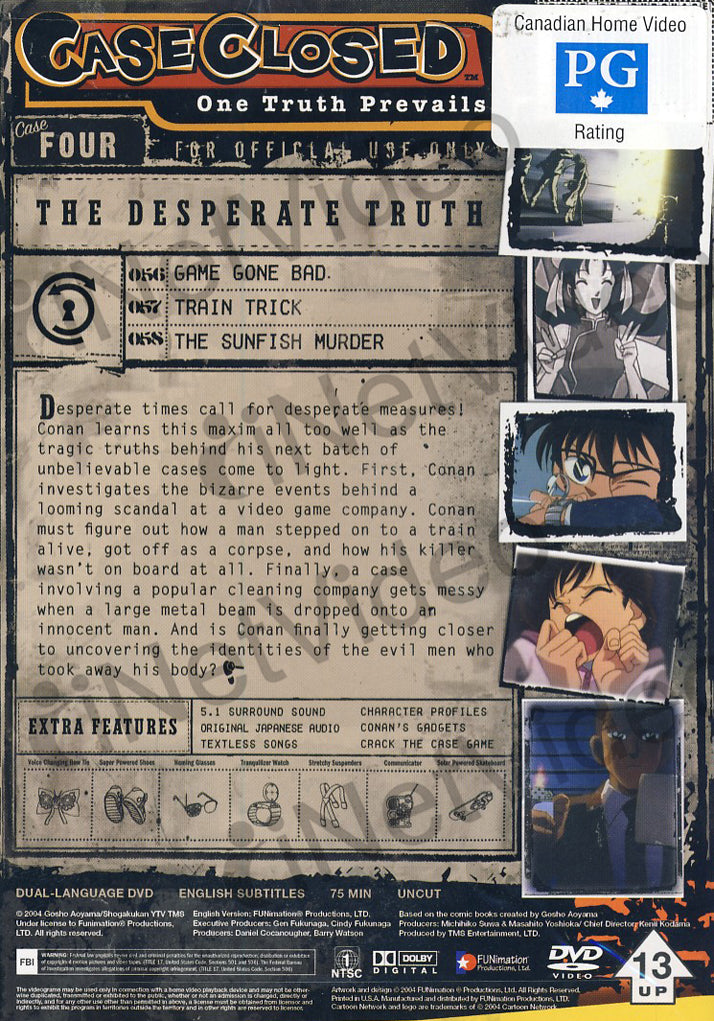 Funimation Case Closed Dvd Cover