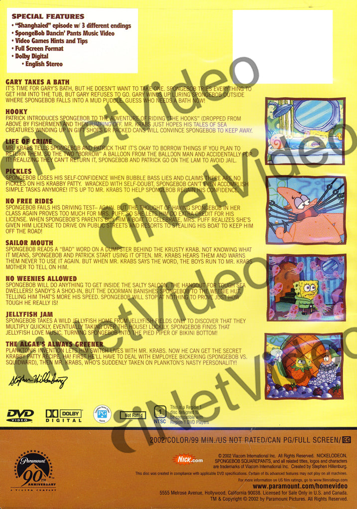 Spongebob Sea Stories Dvd