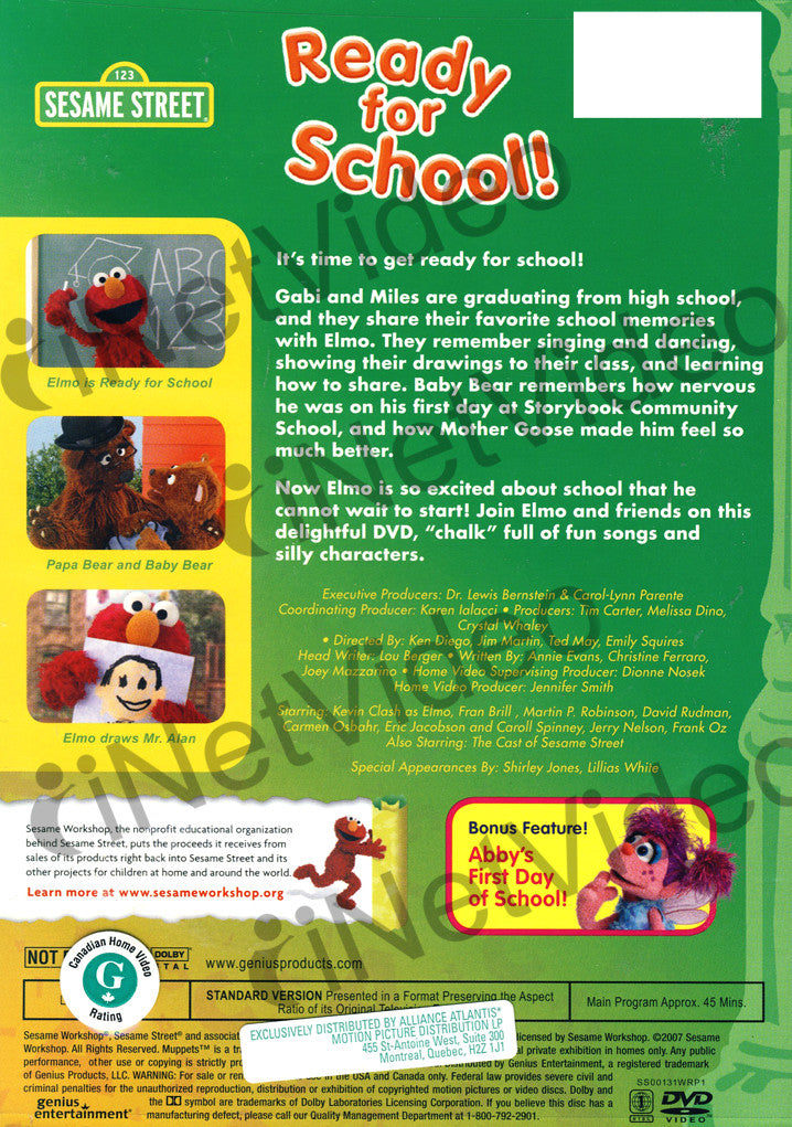 Ready For School Dvd