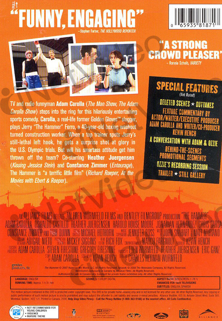 The Hammer (Adam Carolla) on DVD Movie