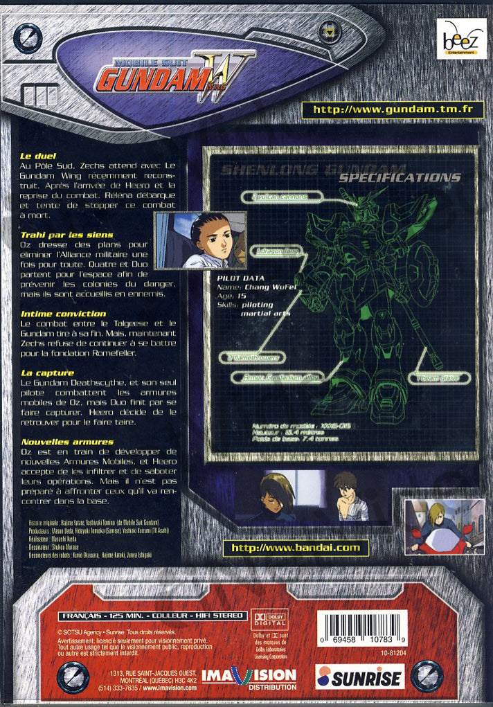 Mobile Suit Gundam Wing - Operation 4 (French Version) on DVD Movie