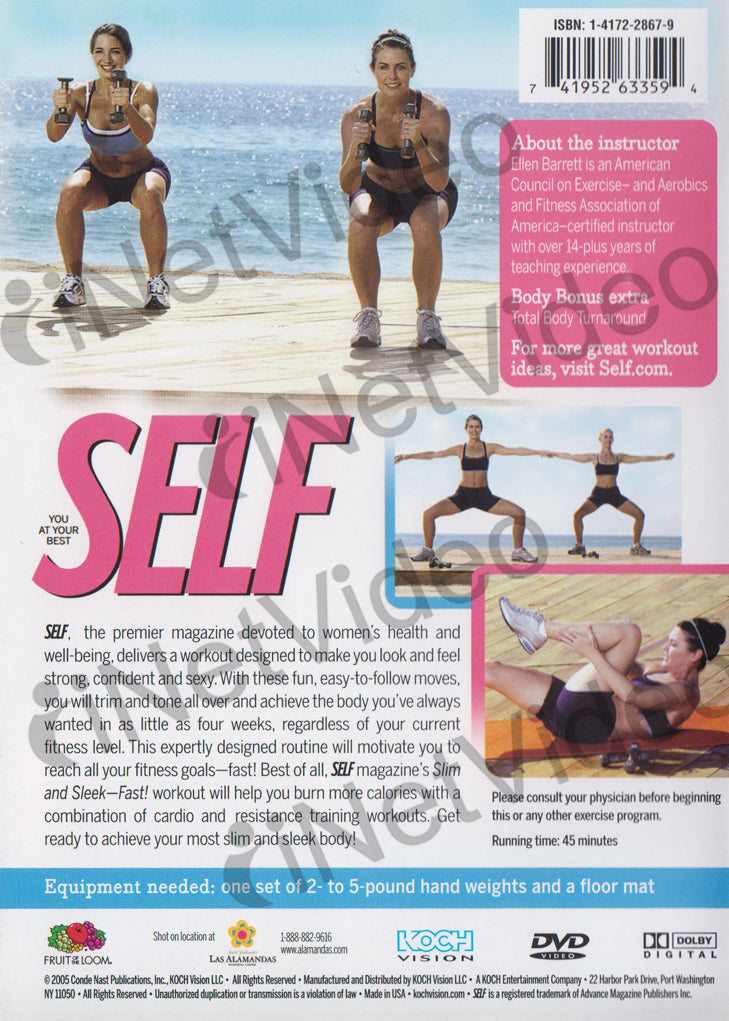Self - Slim And Sleek Fast on DVD Movie