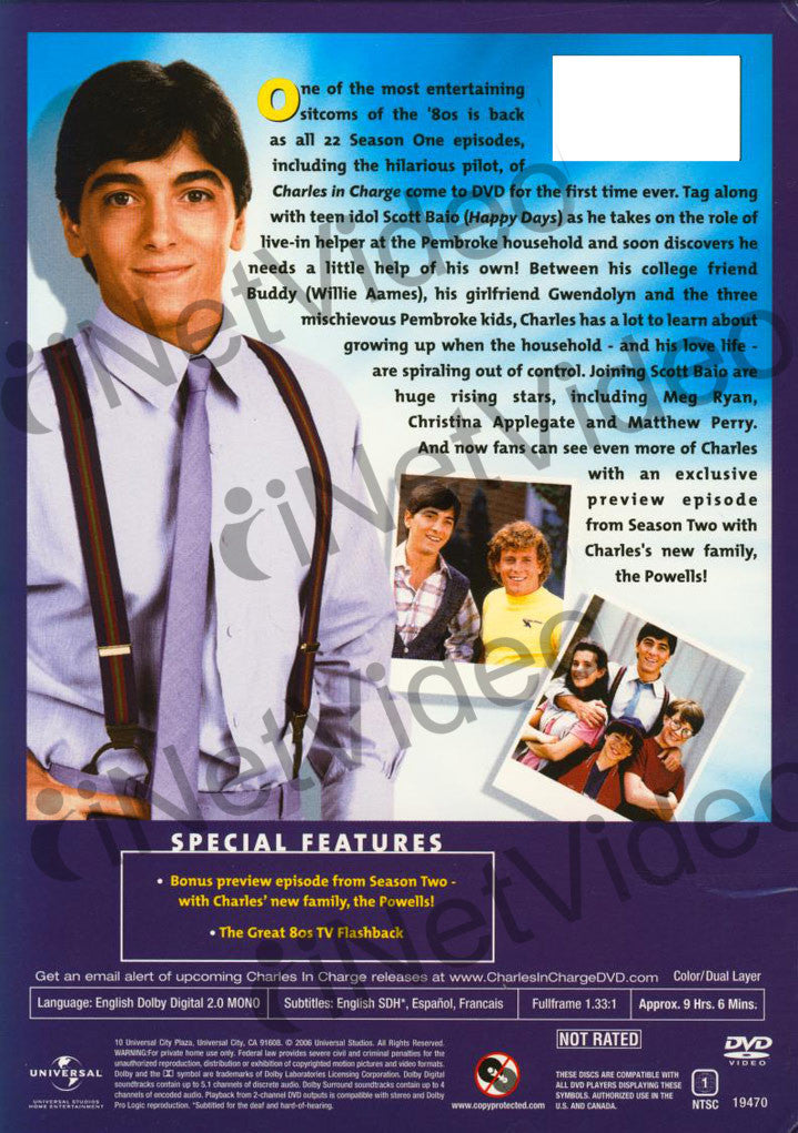 Charles In Charge - The Complete First Season (Boxset) on DVD Movie