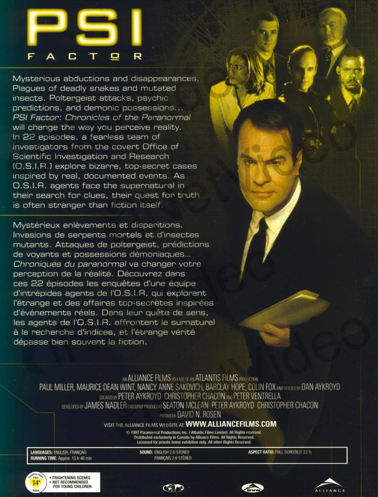 PSI Factor - Chronicles of the Paranormal - Season 3 (Boxset) on DVD Movie