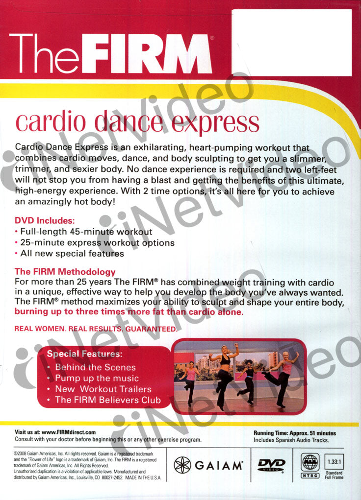 The Firm - Cardio Dance Express on DVD Movie