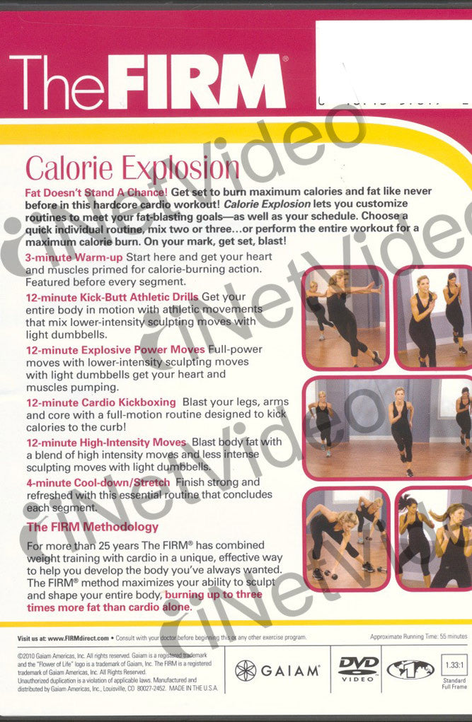 The Firm - Calorie Explosion on DVD Movie