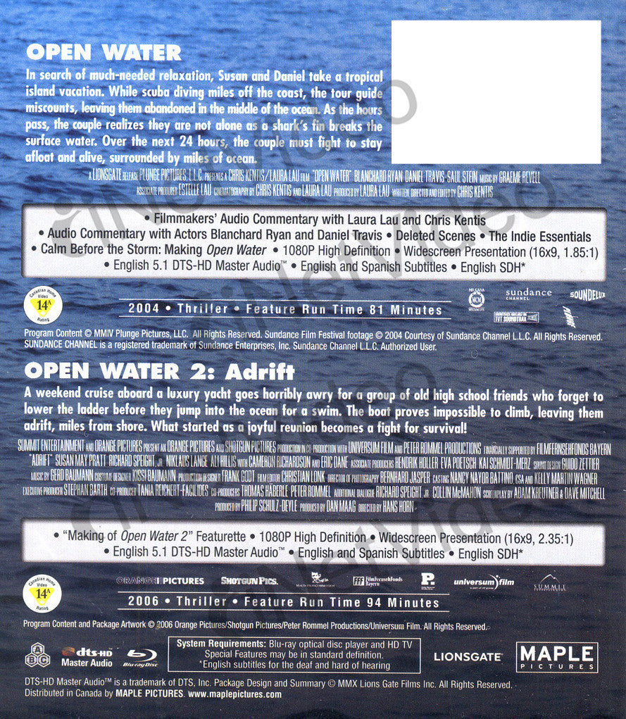 Open Water 2 Dvd