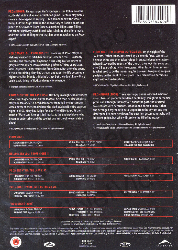 Prom Night 2008 Dvd