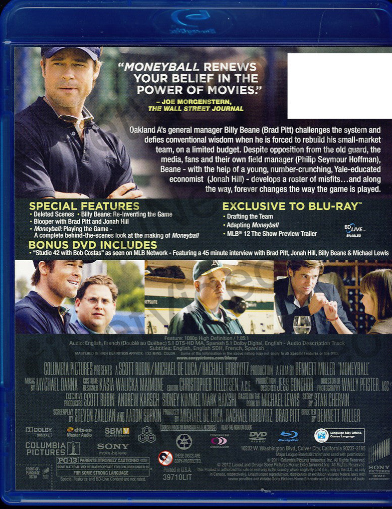 Moneyball Dvd Cover