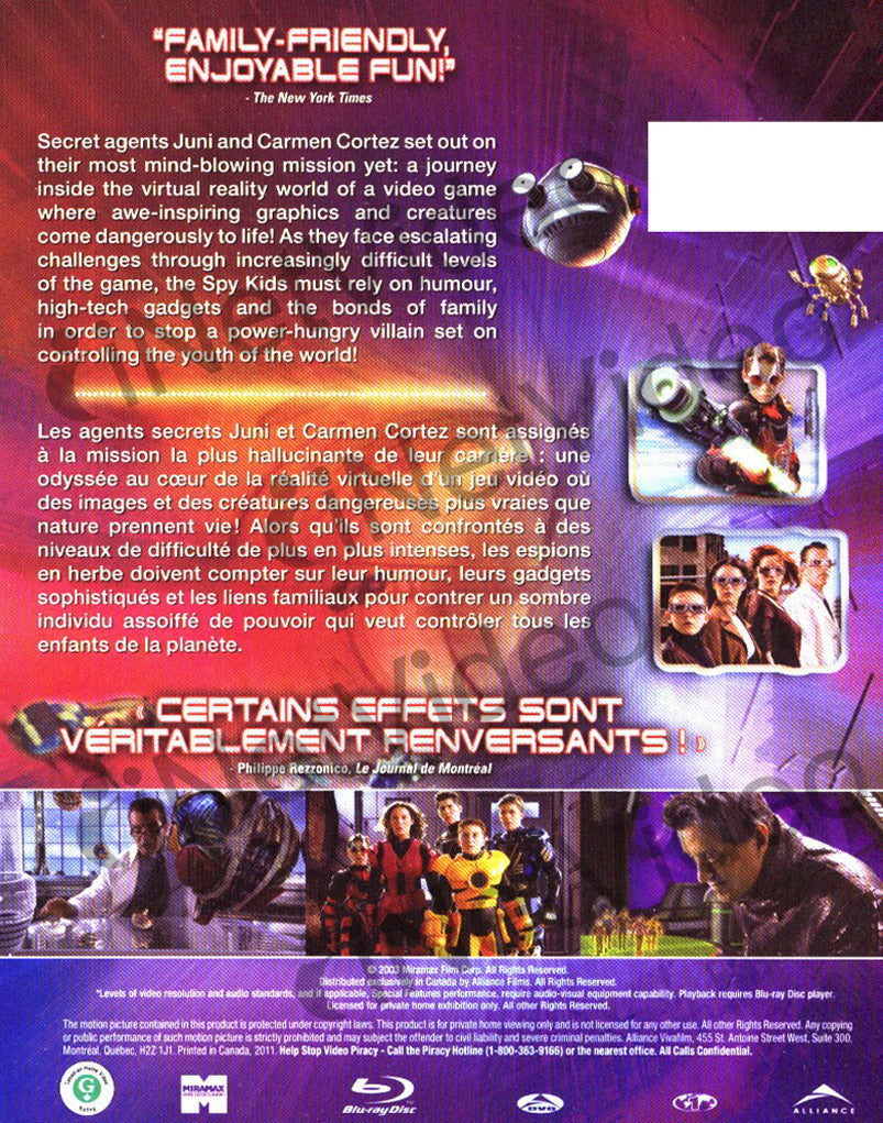 Spy Kids 3 Game Over Dvd