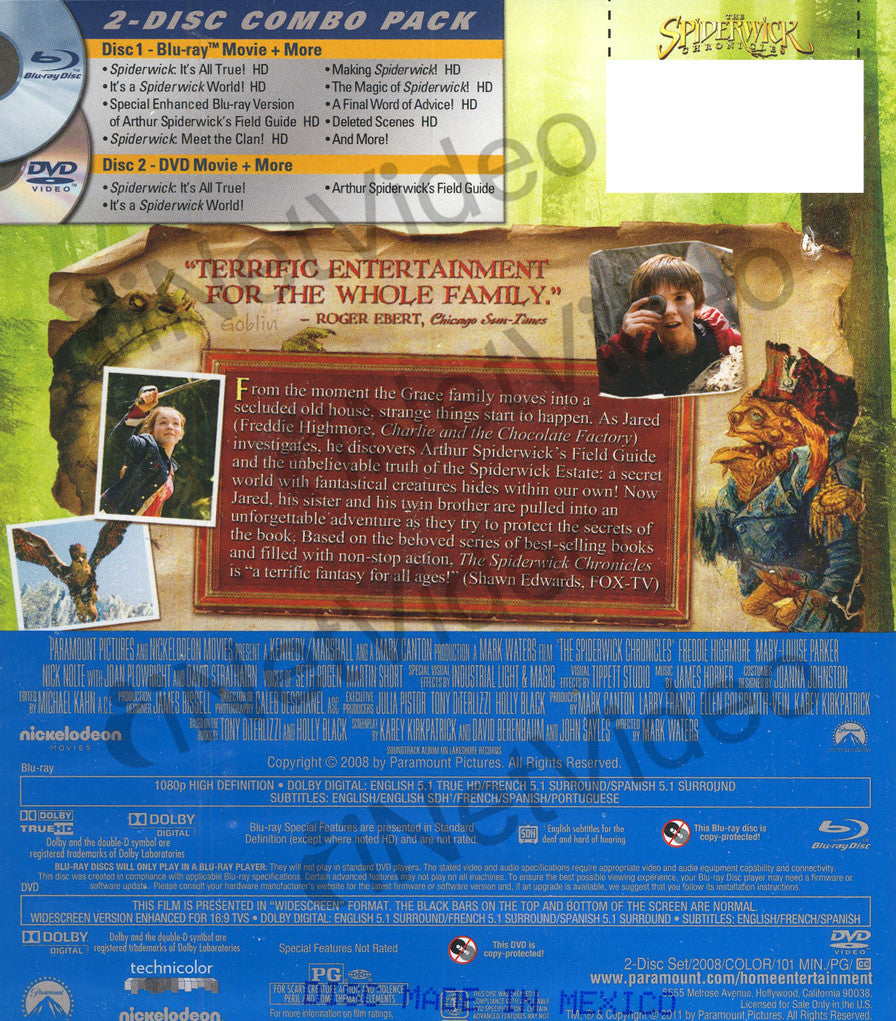 The Spiderwick Chronicles (2008) Dvd