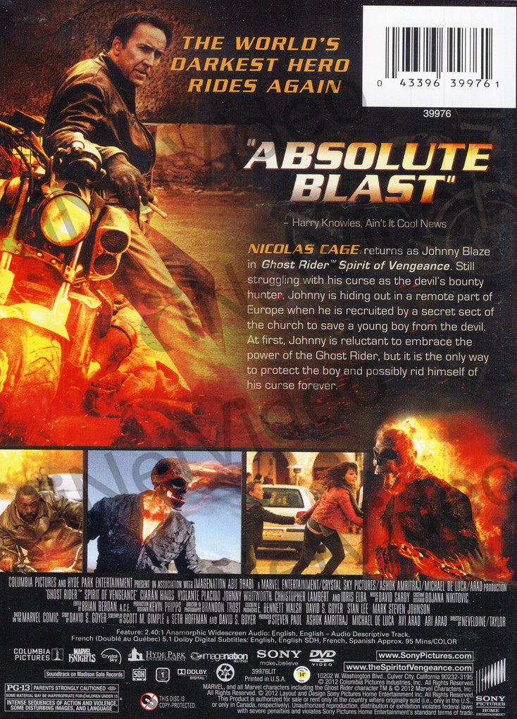 Ghost Rider Movie Spirit Of Vengeance