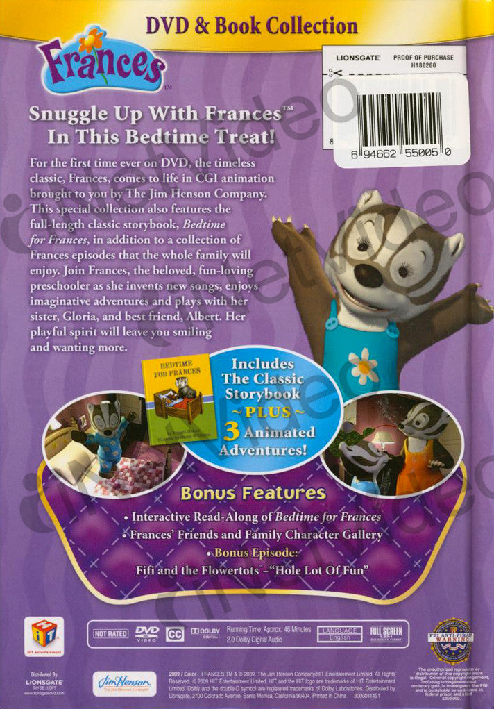 Frances: Bedtime for Frances on DVD Movie