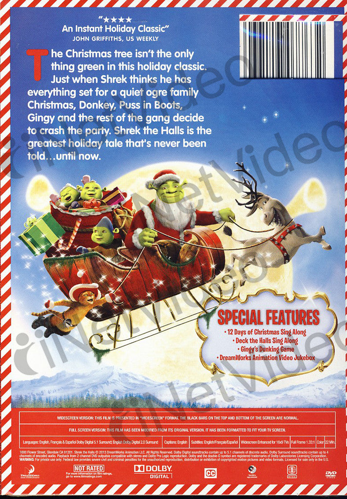 Shrek the Halls (Christmas Special) on DVD Movie