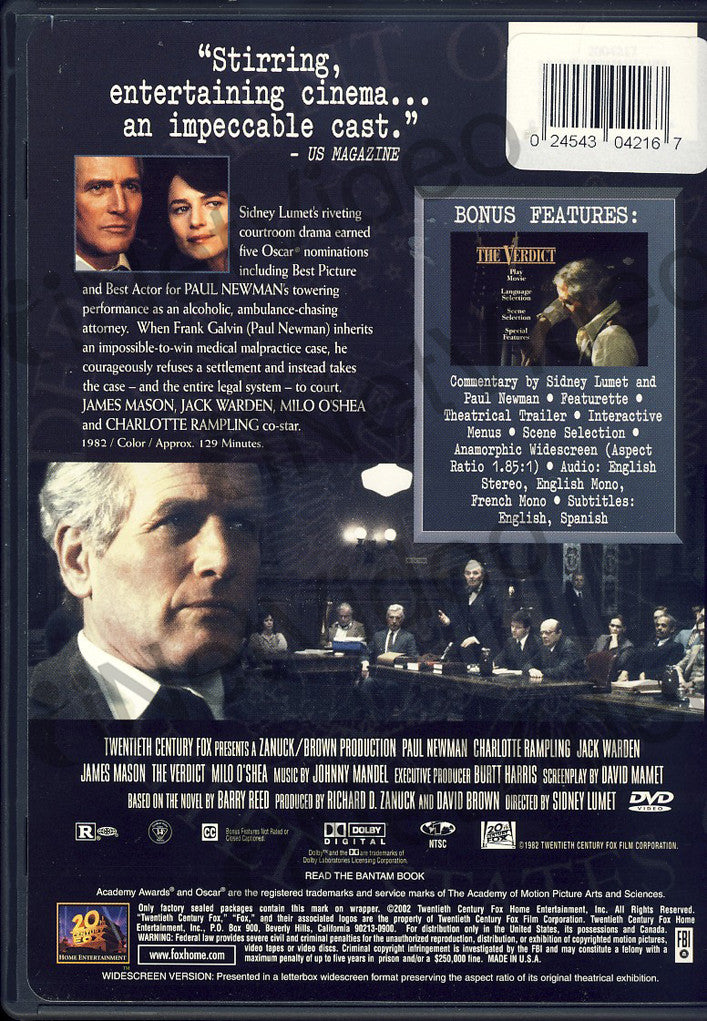 The Verdict Dvd