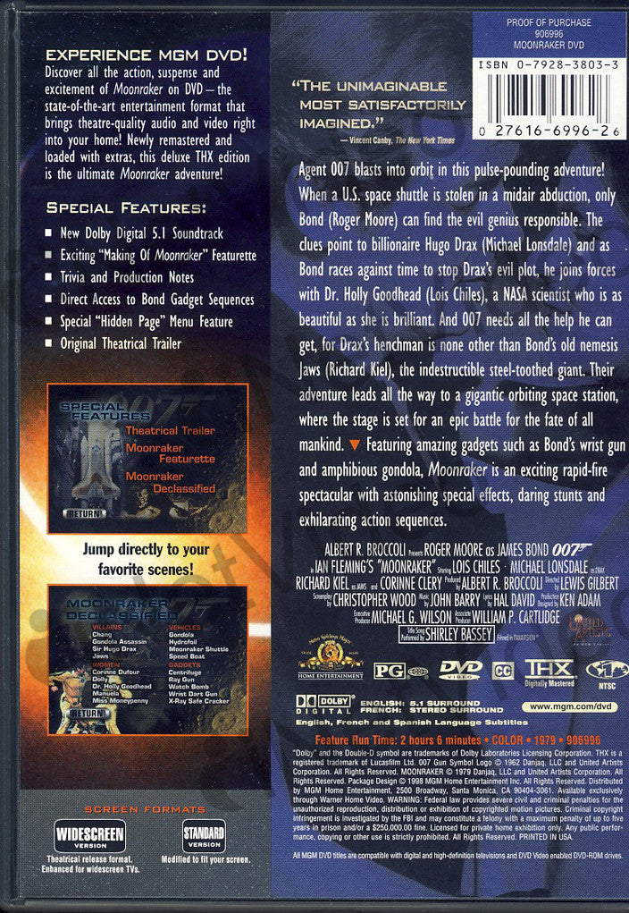 Moonraker Dvd