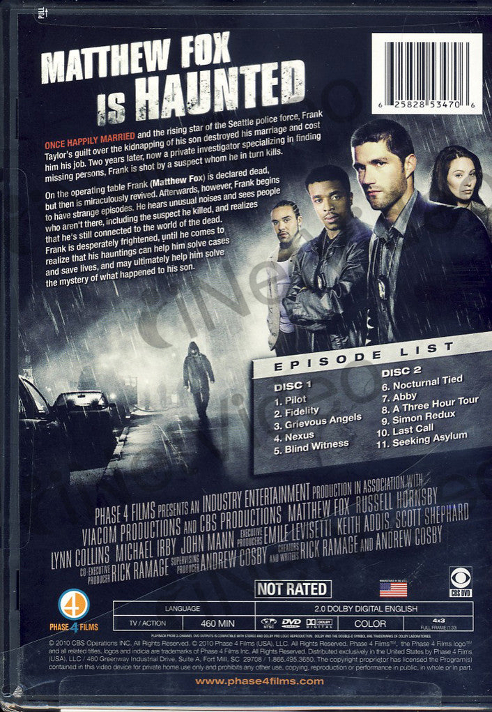 Haunted - The Complete Series (Matthew Fox) on DVD Movie