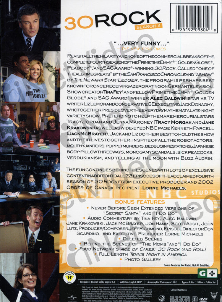 30 Rock - Season 4 (Boxset) on DVD Movie