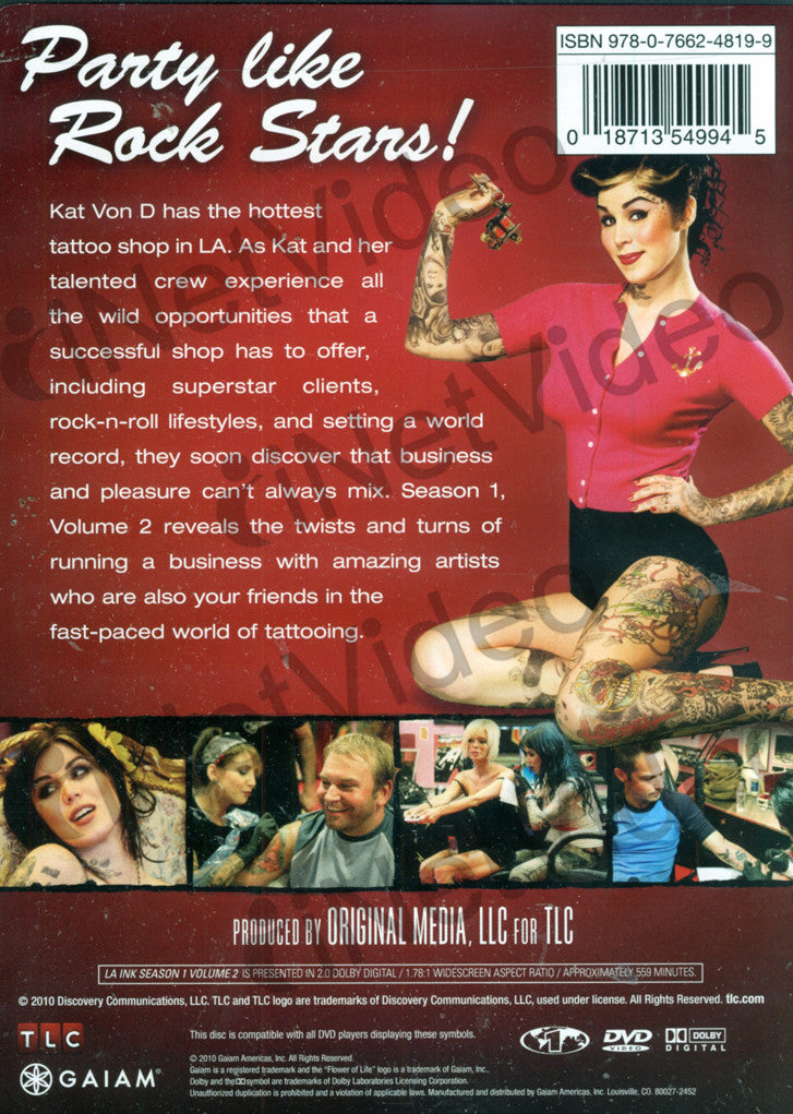 L.A. Ink - Season 1, Vol. 2 (Keepcase) on DVD Movie