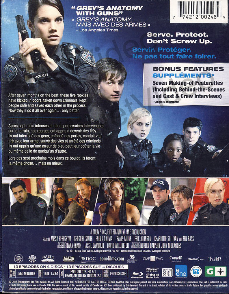 Rookie Blue - The Complete Season 2 (Blu-ray) (Bilingual) on BLU-RAY Movie