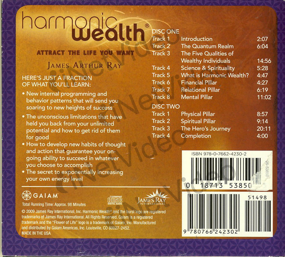 Harmonic Wealth (2 Instructional CD Set) on DVD Movie