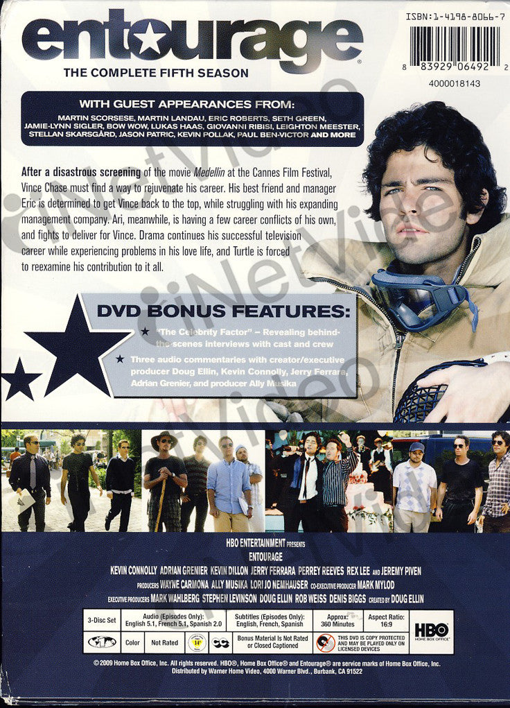 Entourage - The Complete Fifth Season (Boxset) on DVD Movie
