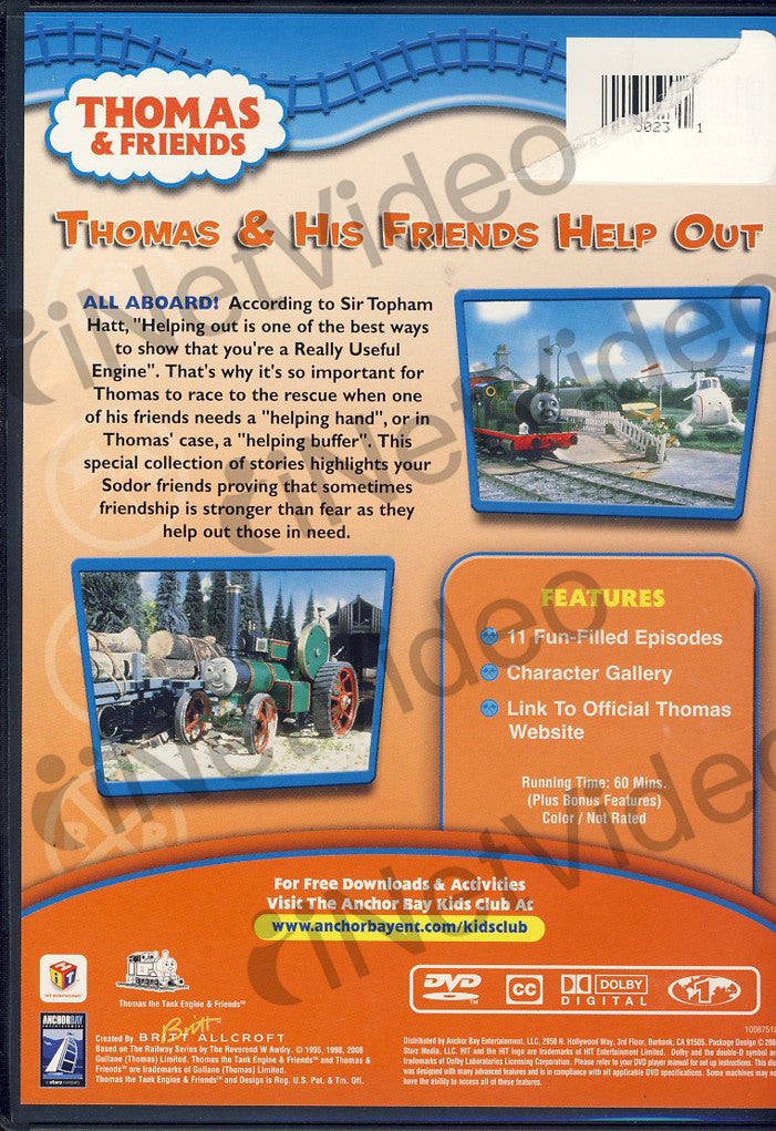Thomas And His Friends Help Out Dvd
