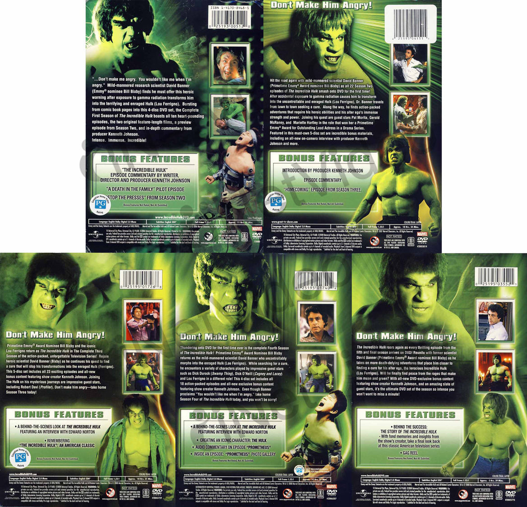 The Incredible Hulk Tv Series Dvd