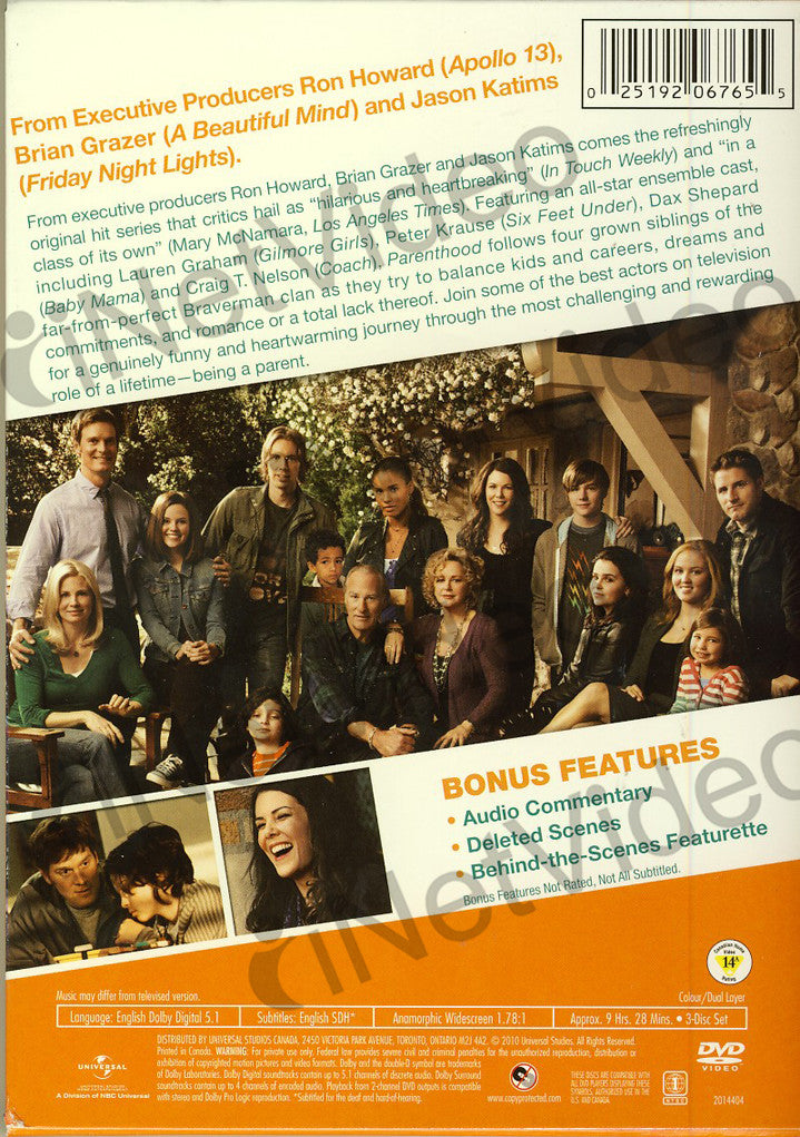 Parenthood Season 1 Dvd Cover