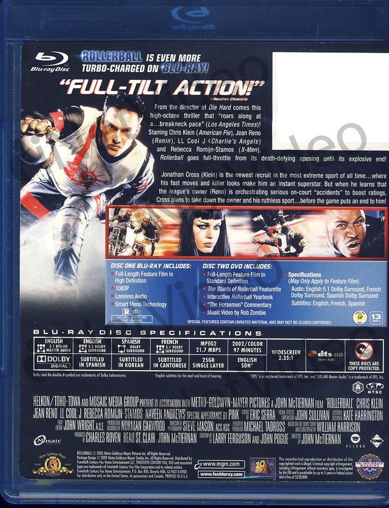 Rollerball (Blu-ray + DVD) (Blu-ray) on BLU-RAY Movie