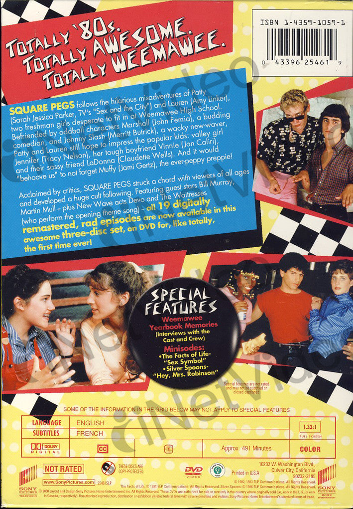 Square Pegs - The Complete Series (Boxset) on DVD Movie