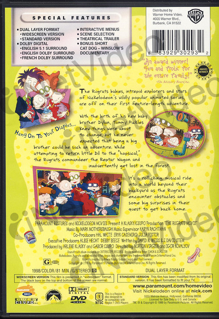 The Rugrats Movie Dvd Menu