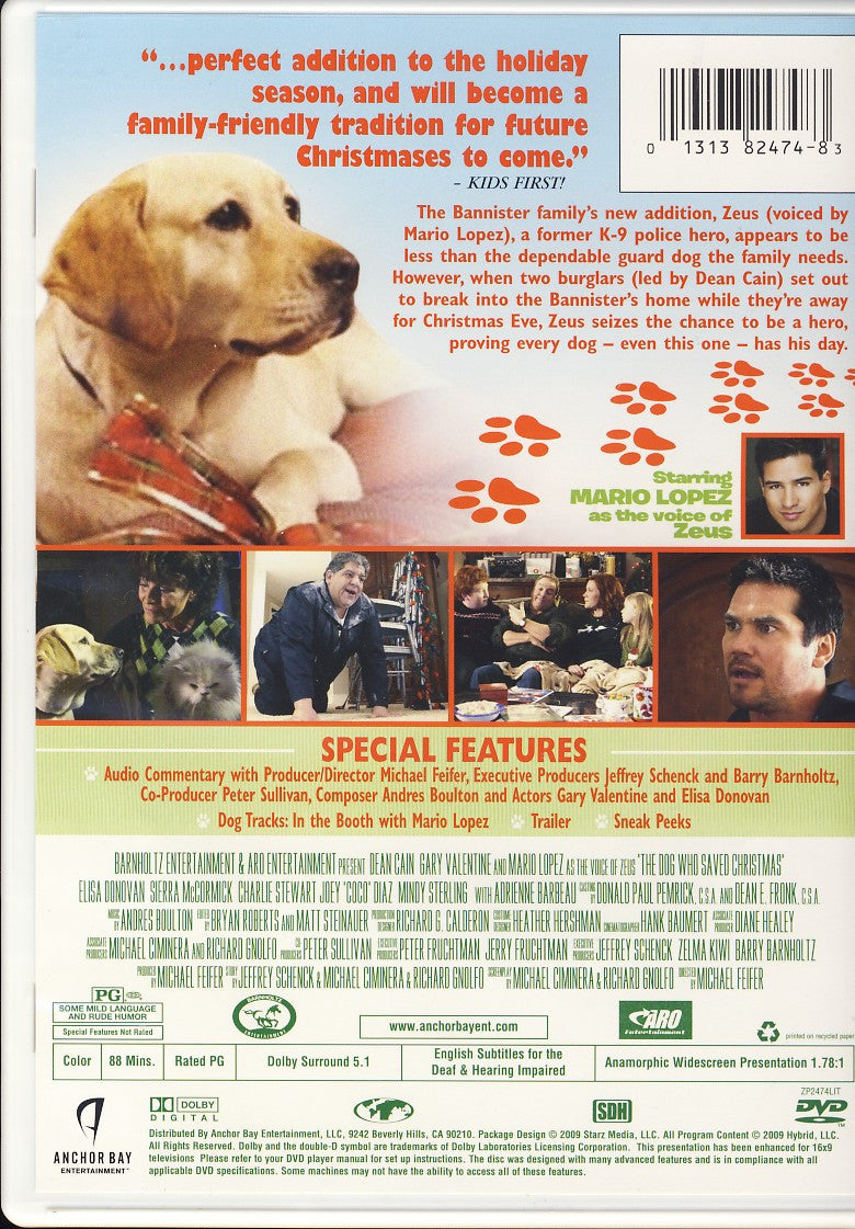 The Dog Who Saved Christmas Dvd Cover